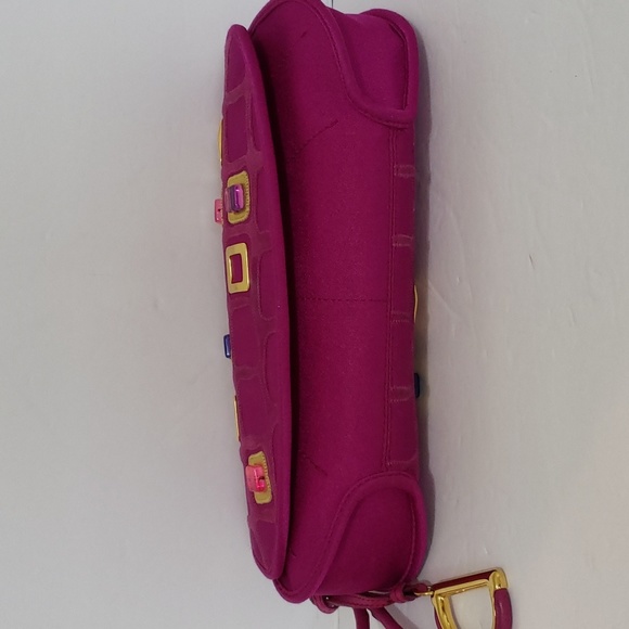 Dior | Bags | Dior D Charm Pink Satin Jeweled Embellished Clutch | Poshmark